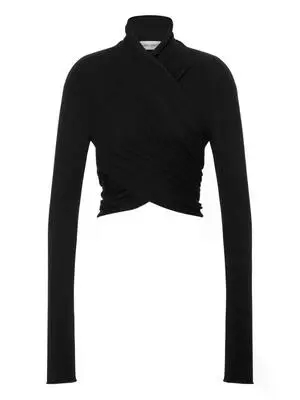 Alberta Ferretti Virgin Wool Wrap Jumper