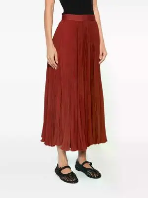 Farm Rio Pleated Midi Skirt