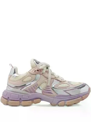 Axel Arigato Metallic Panelled Mesh Sneakers - Light Pink/silver