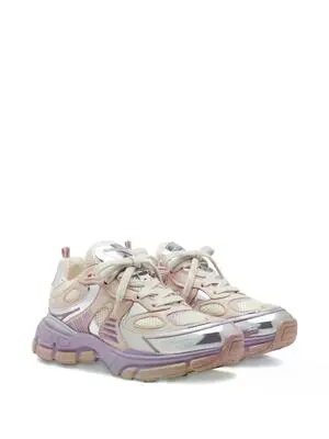 Axel Arigato Metallic Panelled Mesh Sneakers - Light Pink/silver