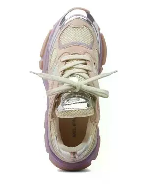 Axel Arigato Metallic Panelled Mesh Sneakers - Light Pink/silver