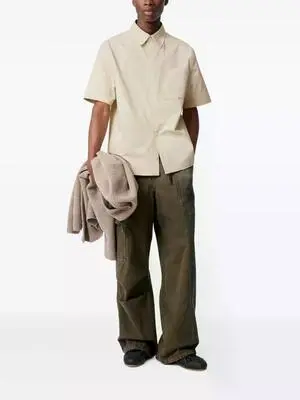 Axel Arigato Dylan Embroidered Pocket Shirt - Beige
