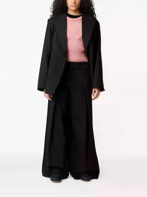 Axel Arigato Frayed Double-breasted Blazer - Black