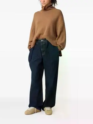 Axel Arigato Turtleneck Split-hem Sweater - Brown