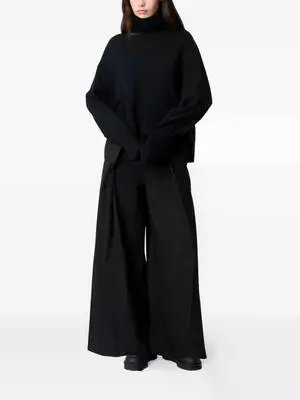 Axel Arigato Embroidered Turtleneck Wool-blend Sweater