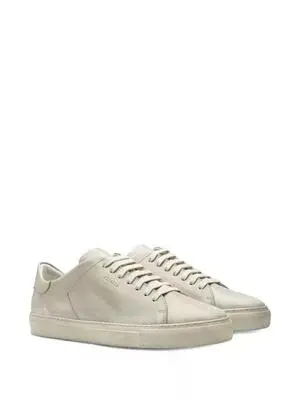 Axel Arigato Clean 90 Leather-detail Sneakers - Neutrals
