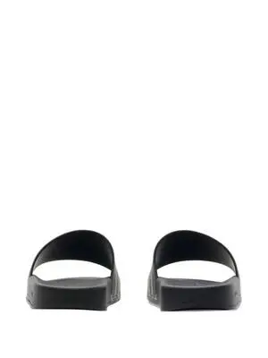 Burberry Check-print Flat Slides - Brown