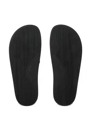 Burberry Check-print Flat Slides - Brown
