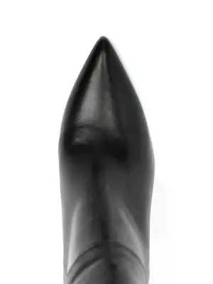 EVALUNA 90mm Pointed-toe Knee-high Leather Boots