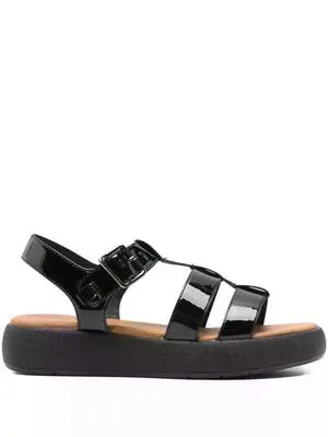 Geox 40mm Buckle-fastening Platform Sandals - Black