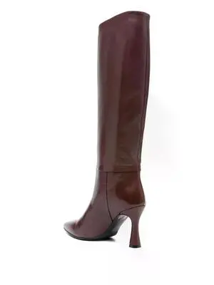 EVALUNA 80mm Pointed-toe Leather Boots