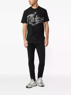 Philipp Plein Sequin-embellished Round-neck T-shirt