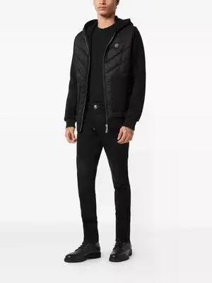 Philipp Plein Quilted Hooded Jacket