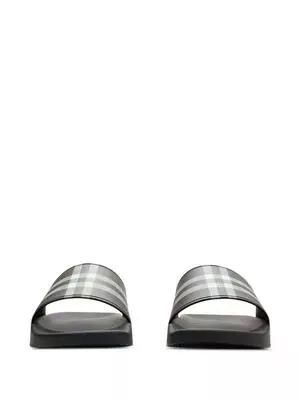 Burberry Check-print Slides