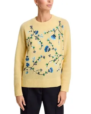 Bloomingdale'S Cashmere Crewneck Sweater - Straw Multi