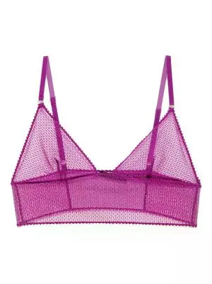 Kiki De Montparnasse Crochet Longline Bra - Purple