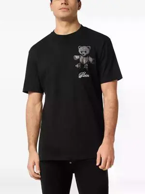 Philipp Plein Teddy Bear-strass T-shirt - Black