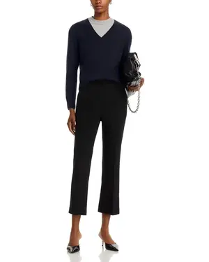 Bloomingdale'S 100% Cashmere V-neck Sweater - Navy