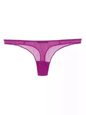 Kiki De Montparnasse Crochet Thong - Purple