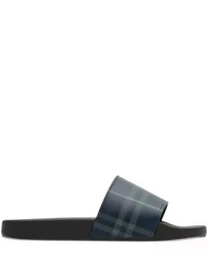 Burberry Check Print Slides