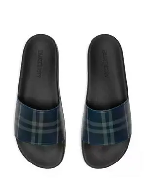 Burberry Check Print Slides