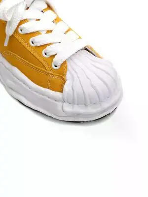 Mihara Yasuhiro Blakey Pleated-toe Low-top Sneakers - Yellow