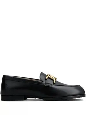 TOD'S Chain-embellished Leather Loafers