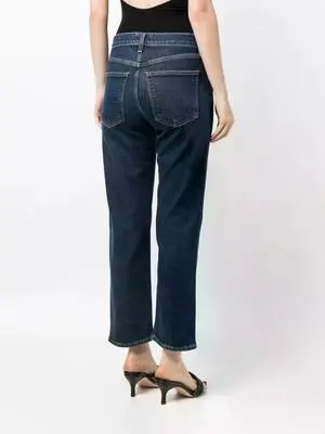 AGOLDE Kye Straight-leg Cropped Jeans