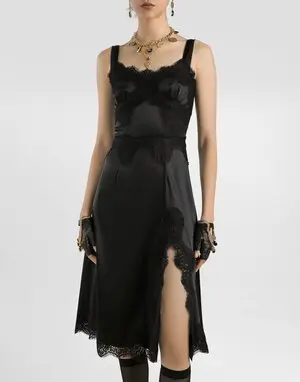 Dolce & Gabbana Stretch Satin Slip Dress