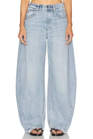 Alexander Wang Mid Rise Horseshoe Leg Jeans - Vintage Bleach Blue