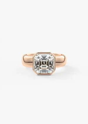 FRANK DARLING The Daily Bezel Xl Asscher Ring - Yellow Gold
