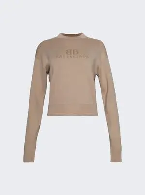 Balenciaga Cropped Sweater - Ivory