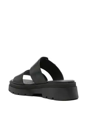 Geox Buckle-detail Platform Sandals - Black