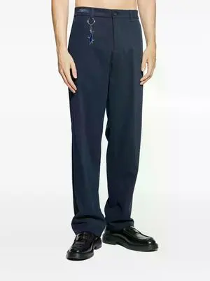Paul & Shark Straight Leg Trousers With Shark Charm