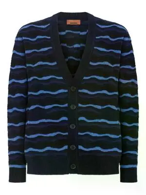 Missoni Wave-pattern Cardigan - Blue