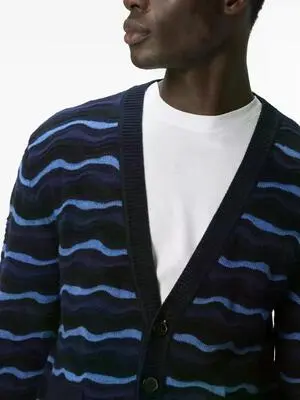 Missoni Wave-pattern Cardigan - Blue