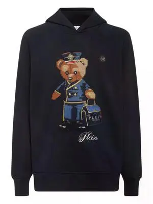 Philipp Plein Embroidered Hoodie - Blue