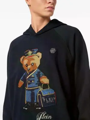 Philipp Plein Embroidered Hoodie - Blue