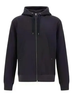 Herno Ribbed Panelled Zip-front Hoodie