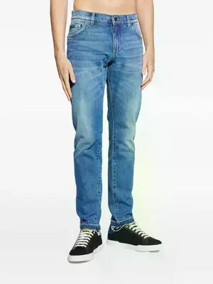Dolce & Gabbana Frayed-hem Jeans