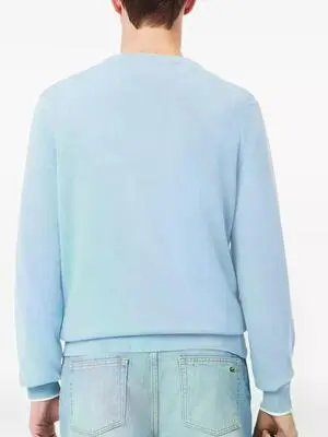 Lacoste Logo-patch Crew-neck Sweater - Blue