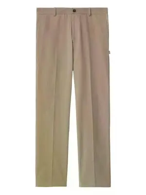Burberry Cotton Pressed-crease Trousers