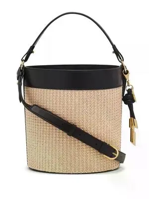 LANVIN Raffia Bucket Bag