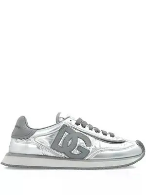 Dolce & Gabbana Logo-patch Metallic Sneakers