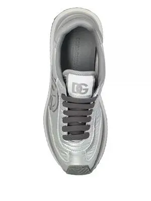 Dolce & Gabbana Logo-patch Metallic Sneakers