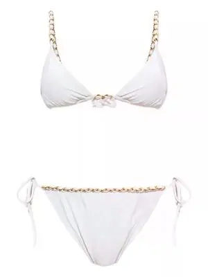 Balmain Chain-embellished Bikini - White