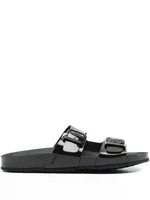 Geox Buckle-detail Flat Sole Slippers