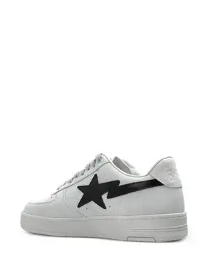 A BATHING APE Star-patch Leather Sneakers