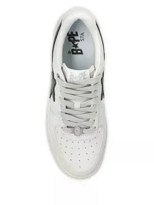 A BATHING APE Star-patch Leather Sneakers