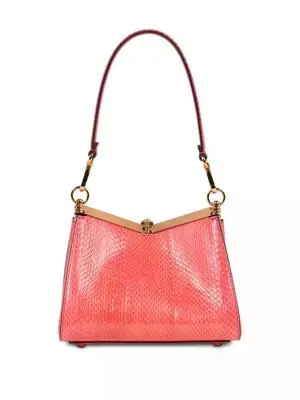Etro Vela Snakeskin Clasp Shoulder Bag